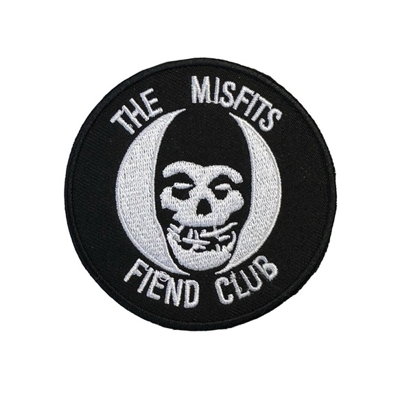 Accessories | The Misfits Fiend Club Punk Rock Band Iron On Embroidered ...